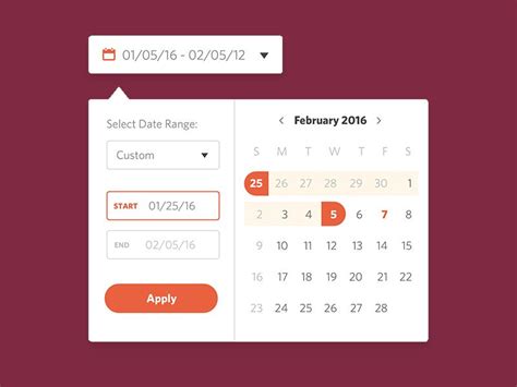 Date Picker Material Design Web Dating App Design