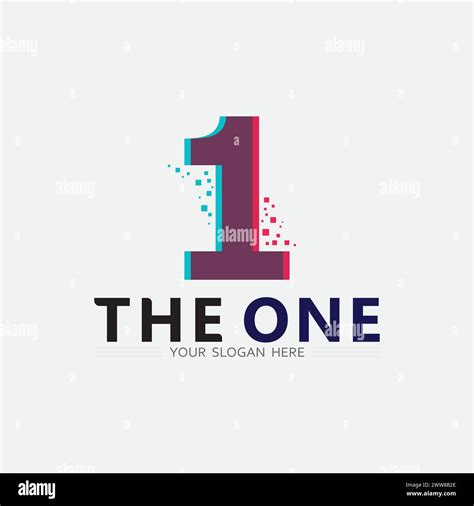 Number One Logo And Vector Number Design Stock Images Illustration
