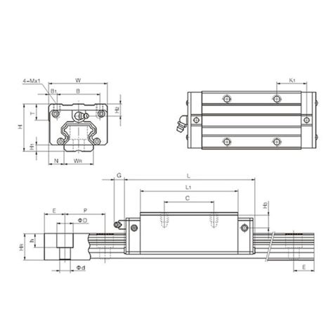 Linear Guide Slide Block Automatic Aligning Linear Motion Bearing Block Interchangeability