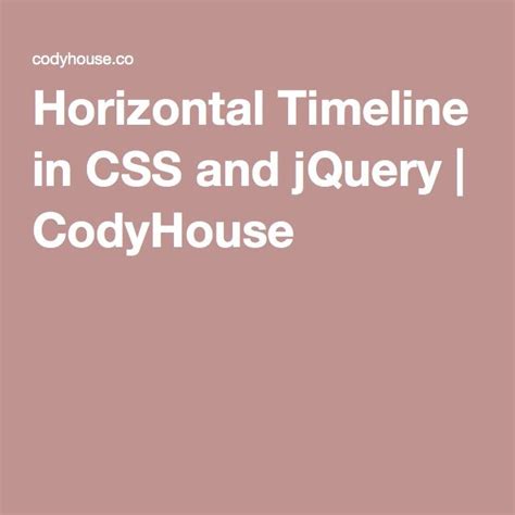 horizontal timeline in css and jquery schedule template css timeline