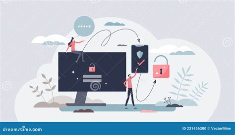 Two Factor Authentication Icon 2fa Icontwo Factor Verification Via Laptop And Phone Isolated