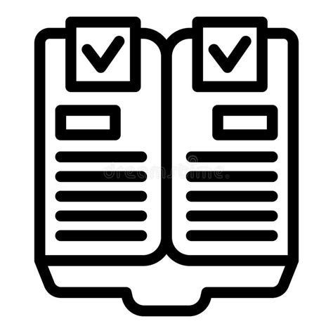 Corporate Ethics Icon Outline Vector Value Impact Stock Vector