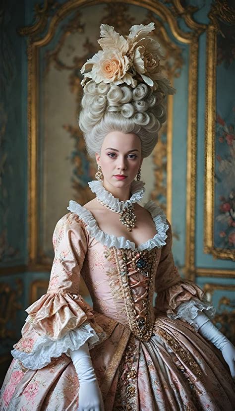 Rococo Dress Madame De Pompadour 18th Century Costume Rococo Fashion