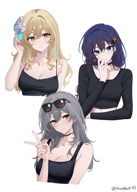 Feint721 Belle Zenless Zone Zero Lumine Genshin Impact Stelle Honkai Star Rail