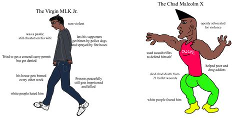 Virgin Mlk Jr Vs Chad Malcolm X R Virginvschad