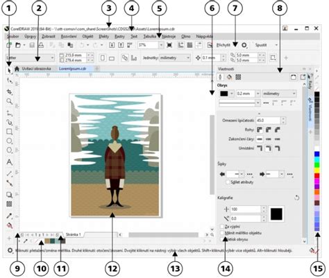 Coreldraw Témata Nápovdy Okno Aplikace