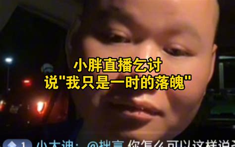 小胖直播乞讨，说我只是一时的落魄。 账号已注销 账号已注销 哔哩哔哩视频