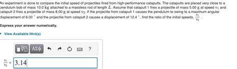 Solved An Experiment Is Done To Compare The Initial Speed Of Chegg Com