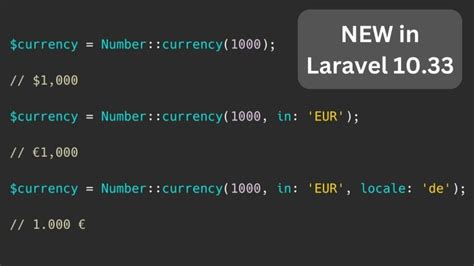 New In Laravel 1033 Number Formatting Class Mohammed Hamid Hamoda