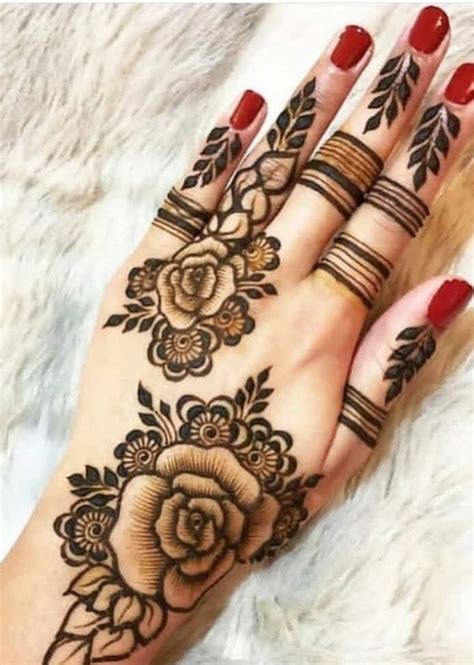 Rose Mehndi Design Elegant And Beautiful Patterns