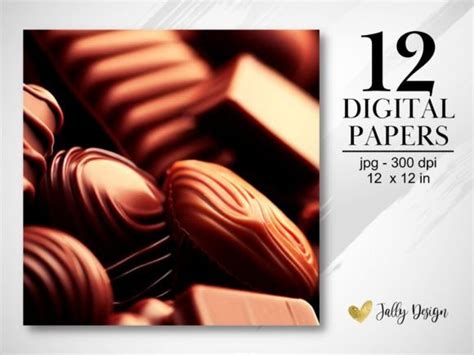 Delicious Chocolates Backgrounds Graphic By Jallydesign · Creative Fabrica