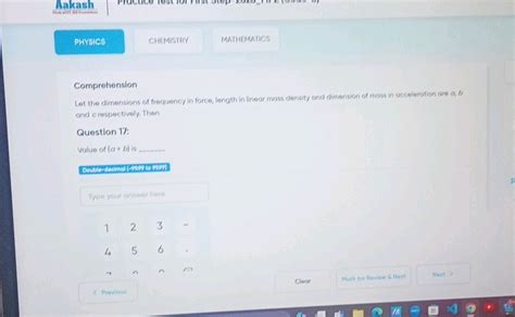 Aakash PHYSICS CHCMISTEY Mathematics StudyX