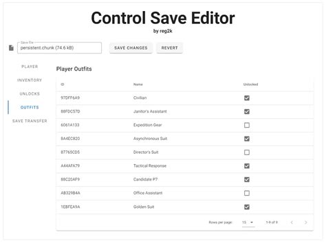 Control Save Editor At Control Nexus Mods And Community
