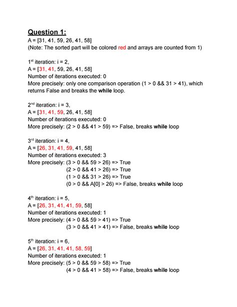 L1 Introduction Exercises Solution Question 1 A 31 41 59 26