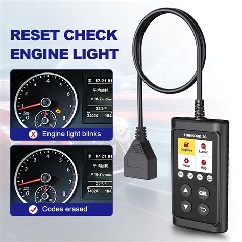 Thinkcar Thinkobd 20 Auto Obd2 Code Reader Check Engine Light Car Scanner Professional Obd 2