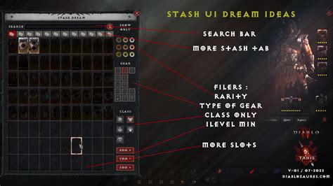 Stash Ui Dream Ideas From Fan R Diablo