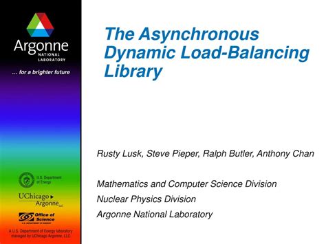 ppt the asynchronous dynamic load balancing library powerpoint presentation id 9172166