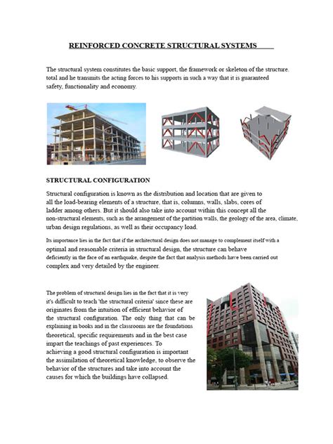 Reinforced Concrete Structural Systems Pdf Concrete Force