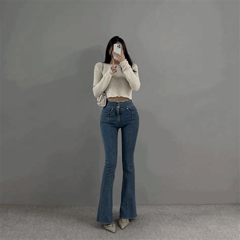 크롭서클 빈티지 태슬 부츠컷