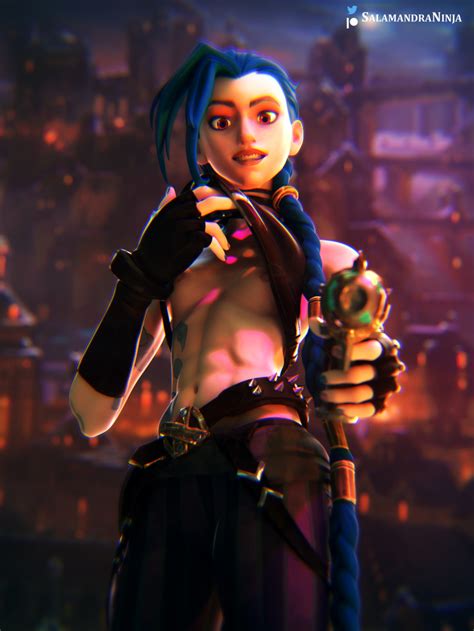 Rule 34 1girls 3d Artwork Abs Arcane Arcane Jinx At Gunpoint