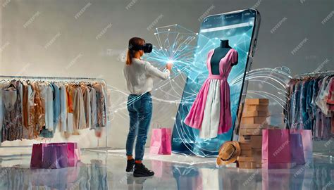Premium Photo Augmented Reality Shopping With Garment Visualization