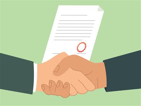 Businessman Handshake Contract Signing Illustration 14995353 Vector Art