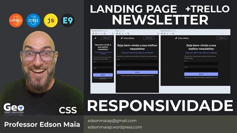 9 Desafio 1 Criar Landing Page Projeto Web Responsividade Youtube