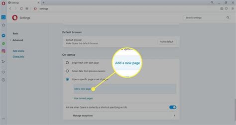 How To Change Home Page And Startup Behavior In Windows