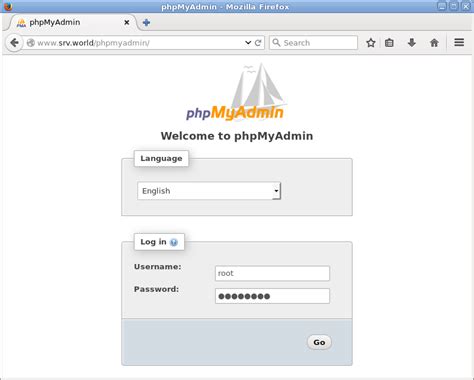 Centos 7 Mysql 56 Install Phpmyadmin Server World