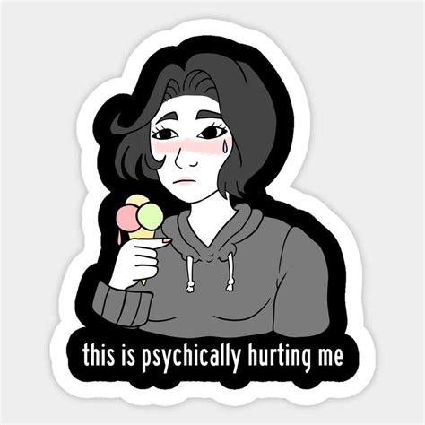 Lactose Intolerant Doomer Girl Regrets Eating Ice Cream Milk Sticker Lactose Intolerant In