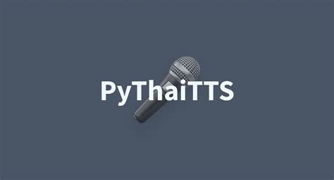 Pythaitts A Hugging Face Space By Pythainlp