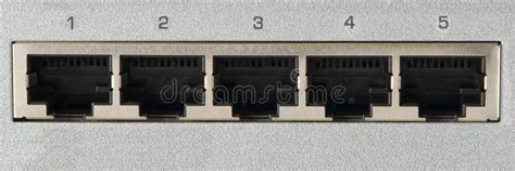 Small Router And Switch Tcp Ip Network Business Concept High Performance Gigabit Switch