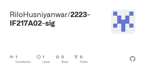 Github Rilohusniyanwar2223 If217a02 Sig