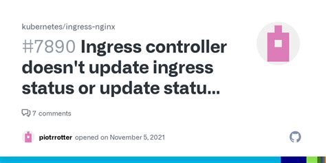 Ingress Controller Doesnt Update Ingress Status Or Update Status Of