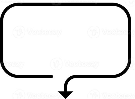 Arrow Point Speech Bubble Balloon Icon Sticker Memo Keyword Planner Text Box Banner Flat Png