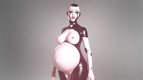 Rule 34 1girls 3d Bald Bald Female Belly Big Belly Big Breasts Breasts Female Gynoid
