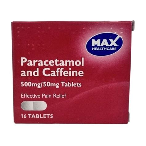 Max Healthcare Paracetamol Plus Caplets 16s Health And Wellbeing Savers