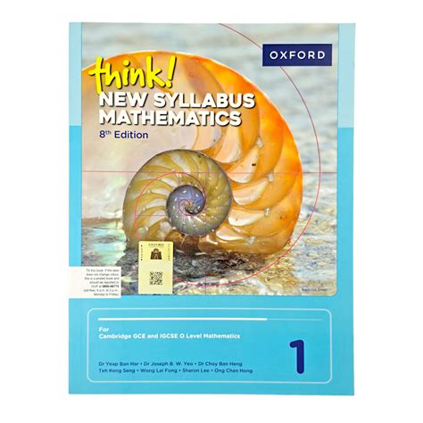 Oxford Think New Syllabus Mathematics 1 8th Edition Readstore Pk