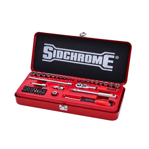 53PC 1 4 Drive Socket Set Met AF SIDCHROME Tools Tool Storage