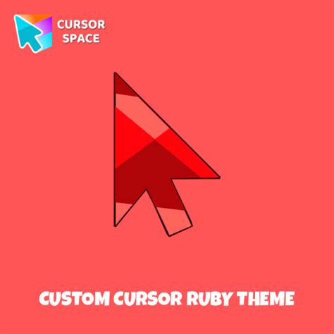 Cute Cursor Custom Cursor Ruby Theme Cursor Space