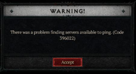 There Was A Problem Finding Servers Available To Ping Reflection Network