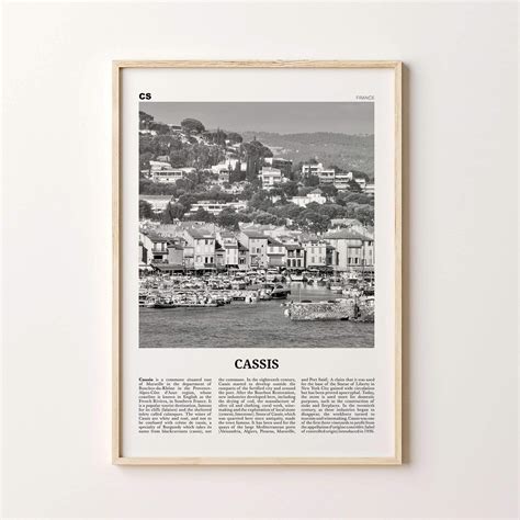 Cassis Poster Black And White Wall Art Black And White Posters