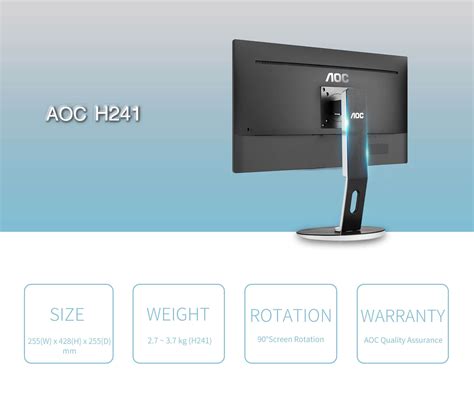 AOC Mm Way Height Adjustable Stand Kg H Msy Com Au