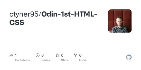 Github Ctyner Odin St Html Css
