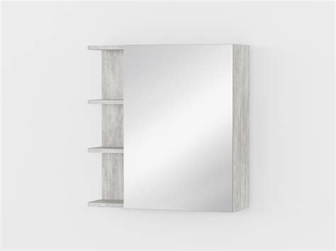 ᐉ Полиця навісна із дзеркалом Ф51 Бетон • Краща ціна в Києві Україні • Купити в Епіцентр