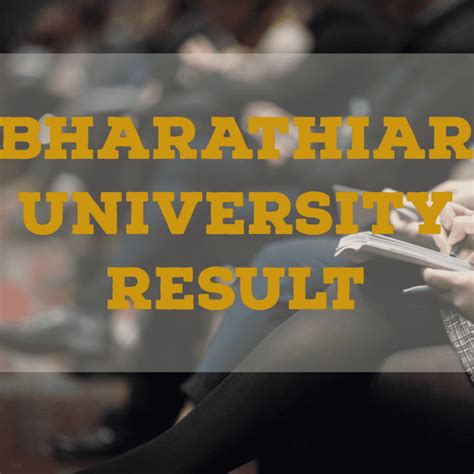 Bharathiar University Result 2025 Direct Link B All Ugpg