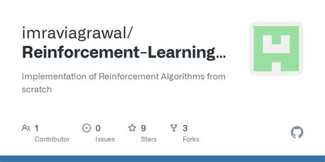 Github Imraviagrawalreinforcement Learning Implementation