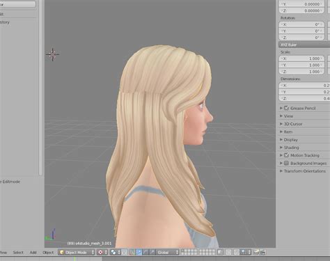 Does Anyone Know A Good Way To Merge The Textures Between These Two Hairs Or Did I Do This