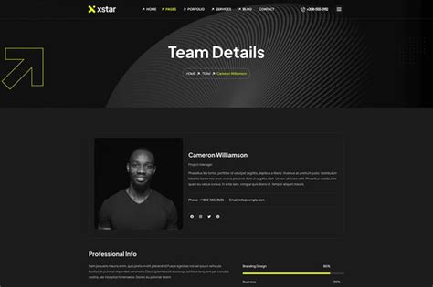 Xstar Creative Agency And Portfolio React Nextjs T Site Templates Ft