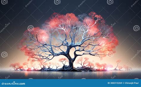 Brain Tree Concept Of A Tree Growing In The Shape Of A Human Brain